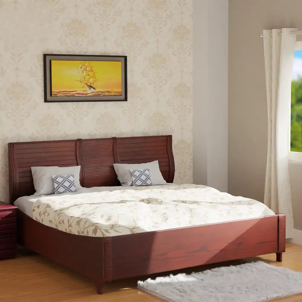 Daina Bed 5 feet 6 inch Stylish and Comfortable Beech Wood Bed | BFL