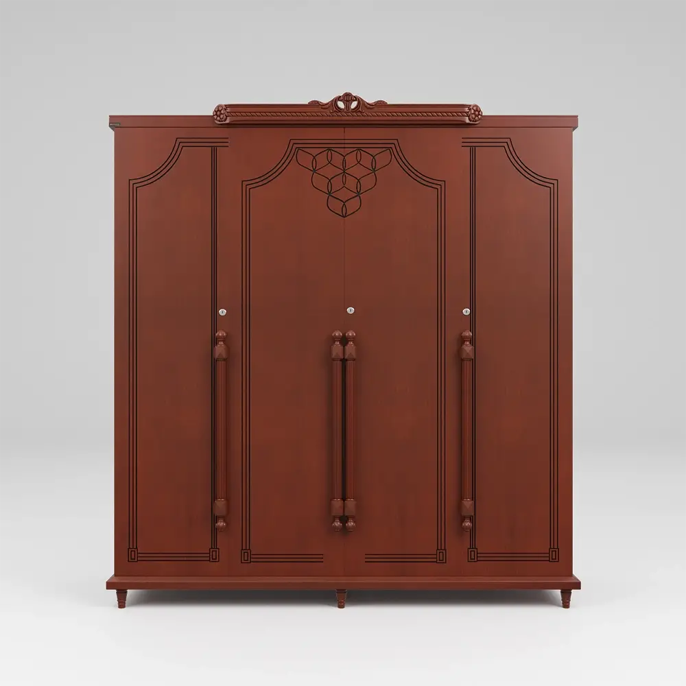 4 Palla Shahenshah Almirah-Classic Wooden Storage with Drawers | BFL