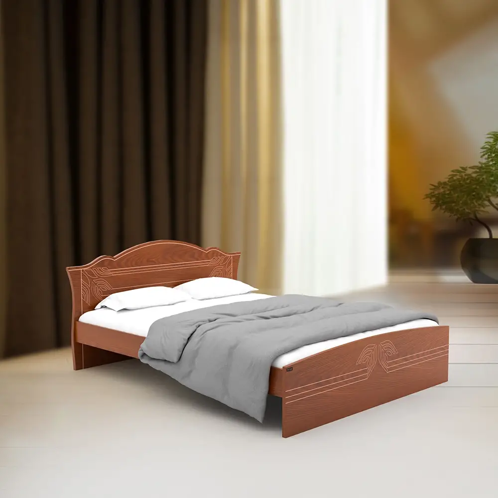 LB Bed-11 Stylish Melamine Board Bed with Ergonomic Design | BFL