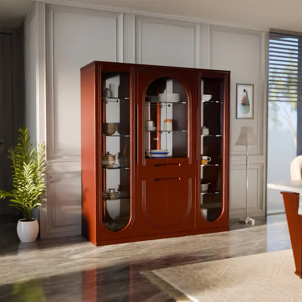 Stylish Panama Showcase 4 Palla-Premium Wooden Display Cabinet | BFL